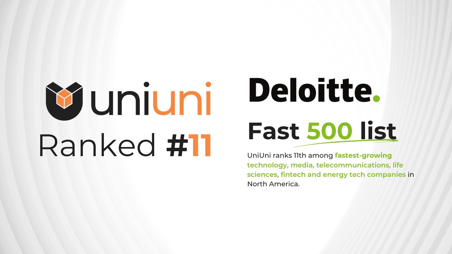 UniUni ranks 11th in North America on Deloitte’s Fast 500 list • UniUni